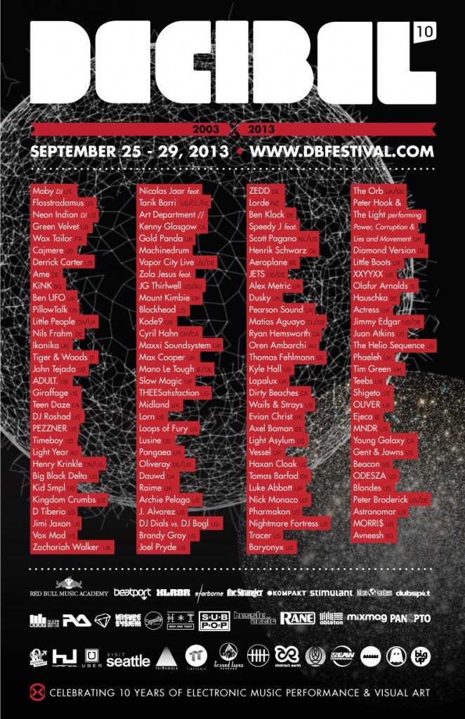 Decibel Festival 2013: Final Lineup Announcement - EmeraldCityEDM