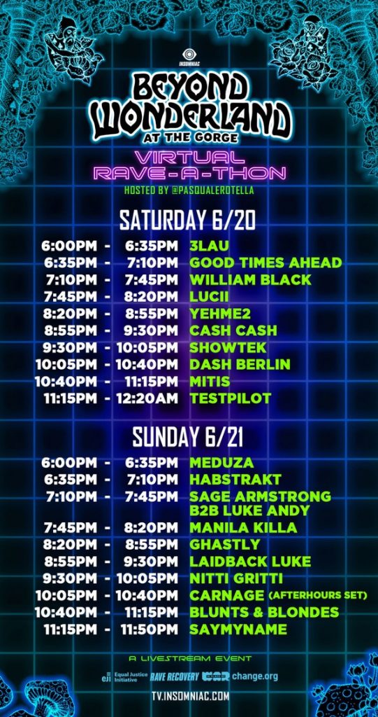 Beyond Wonderland PNW: Virtual RaveAThon - EmeraldCityEDM