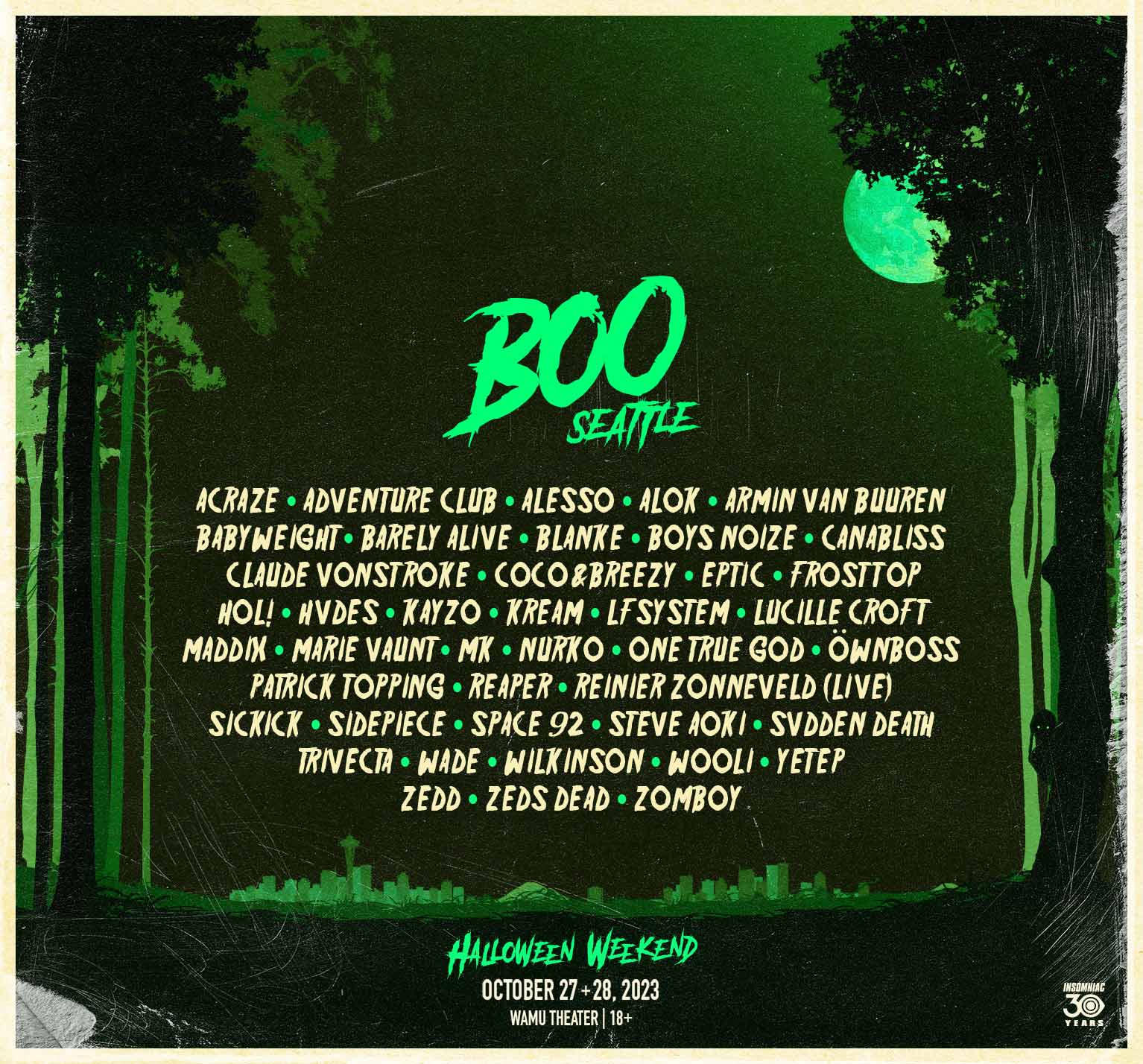 Halloween: Boo Returns to the WaMu Theater! - EmeraldCityEDM